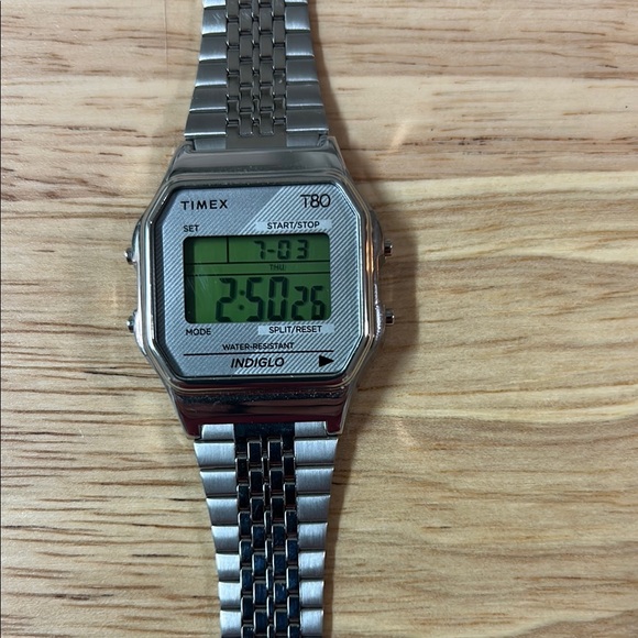 Timex | Accessories | Timex Silver Smartwatch With Classic Digital ...
